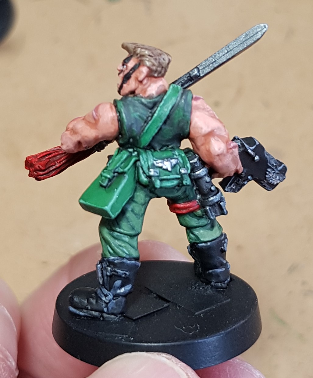 40K Astra Militarum - classic Sly Marbo and Commissar