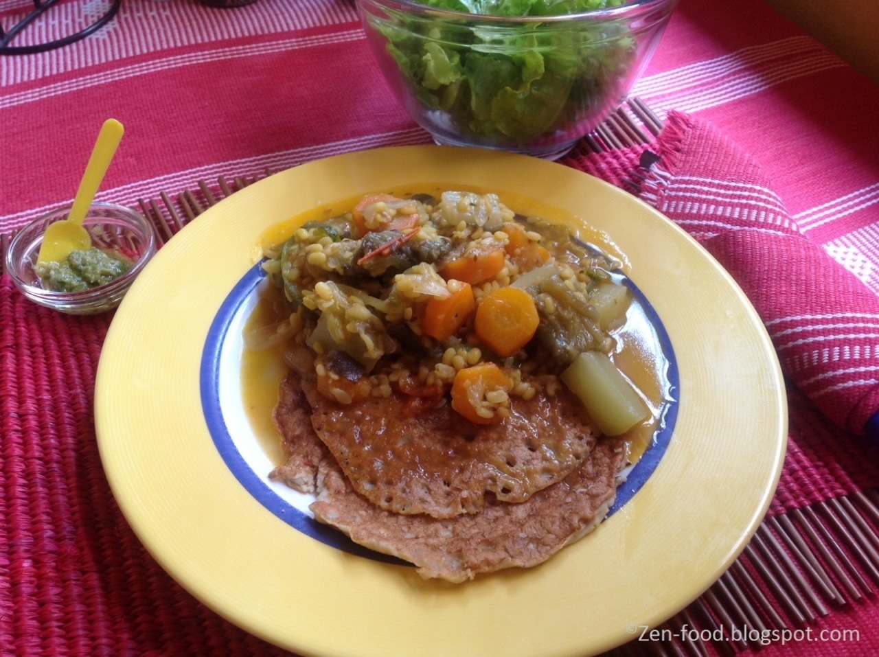 Zen Food: Soy galette and cyclone dessert!