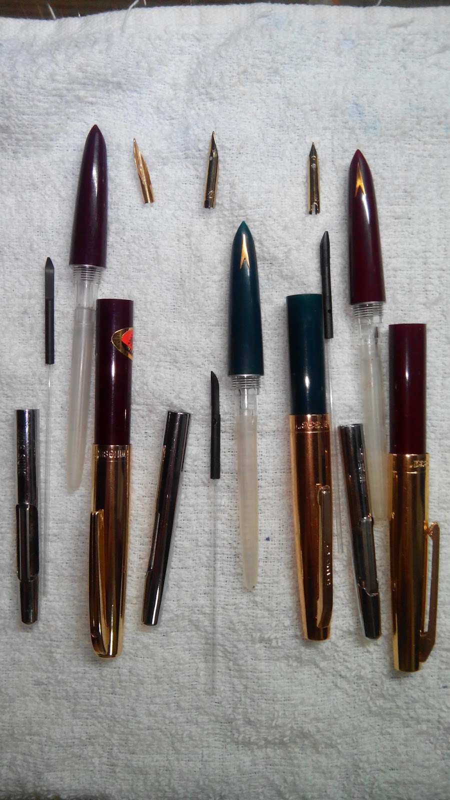 Pen Vault and Ink Cellar.: comparison : wing sung 612, hero 336, hero 331