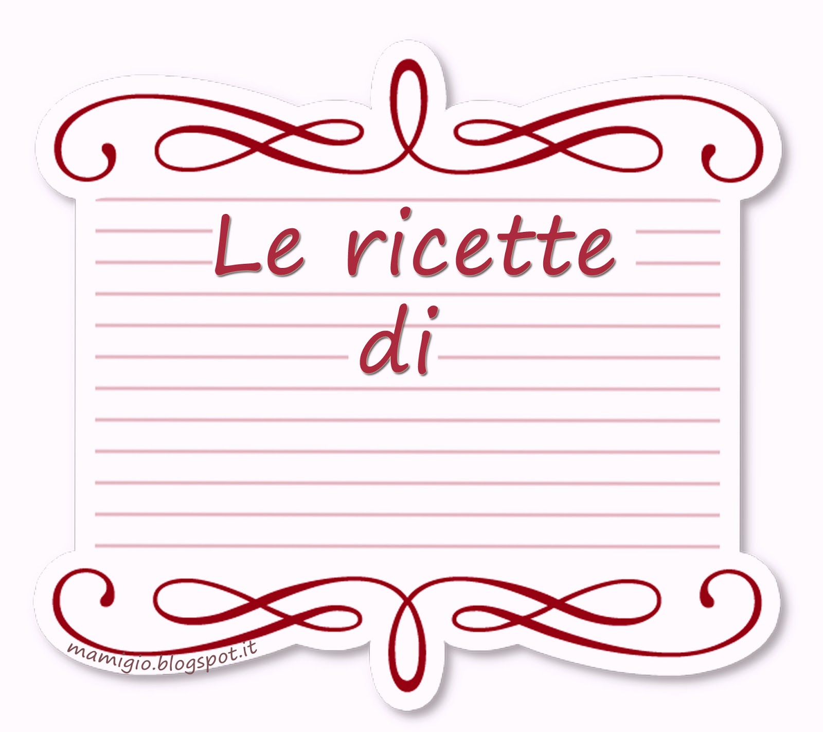 MamiGio: Recipe cards