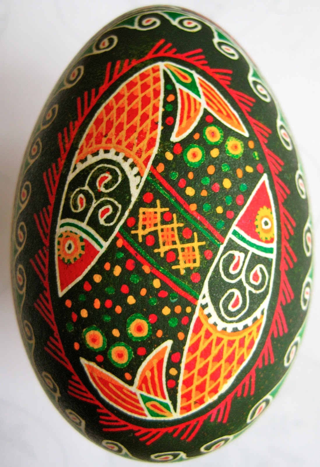 Saving the World: One Egg at a Time: Pair of Fish (Goose Egg)