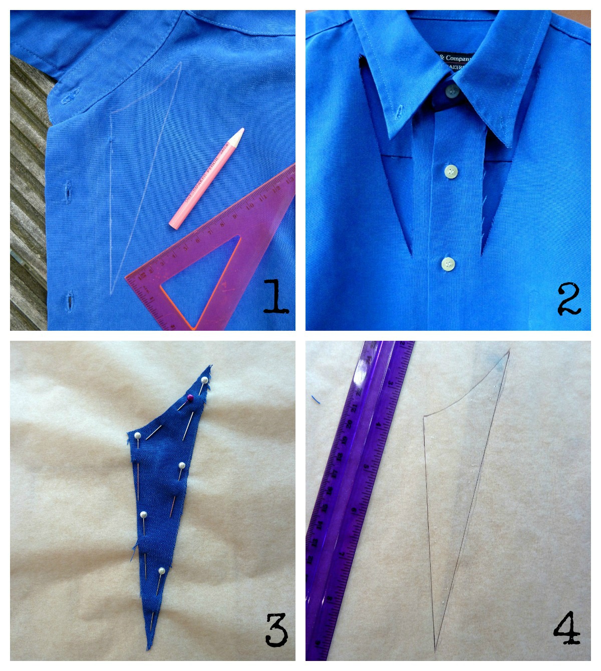 DIY cut-out shirt - A Stitching Odyssey