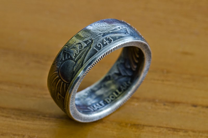 Ross Coin Rings: An Interesting Silver Coin Ring for the Size 10 finger