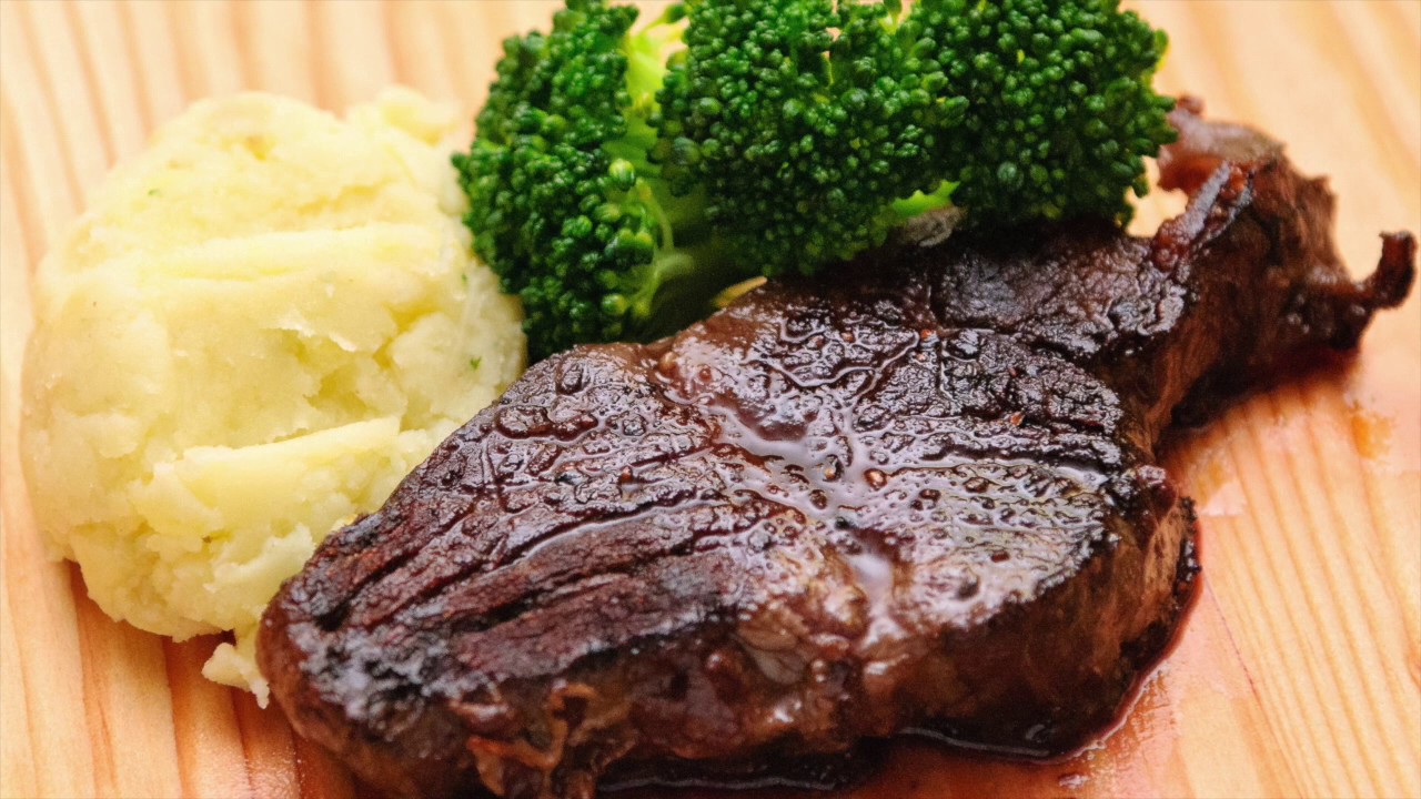 Pure Con Bistec - Recetas