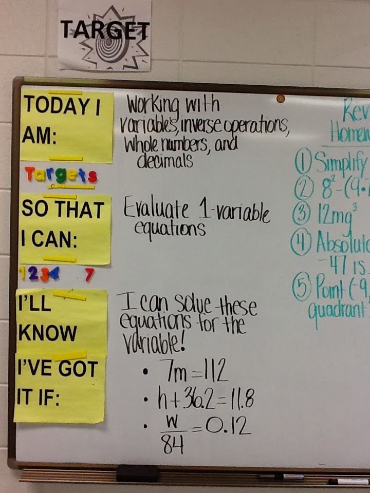 Mrs. White's 6th Grade Math Blog: SOLVING ALGEBRAIC EQUATIONS - ADDITION