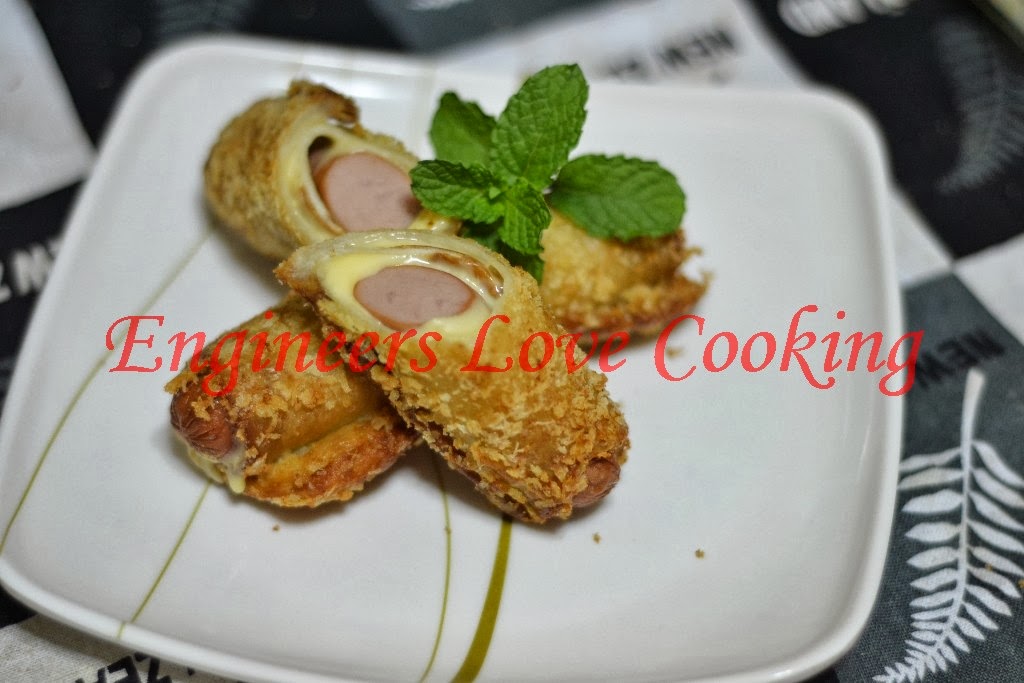 Engineers Love Cooking: GULUNGAN ROTI SOSEJ BERKEJU / CHEESY SAUSAGE ...