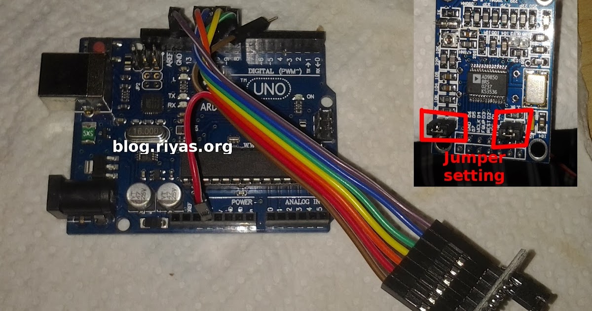 Learn on the fly : Quickly test an AD9850 ebay module with an arduino ...