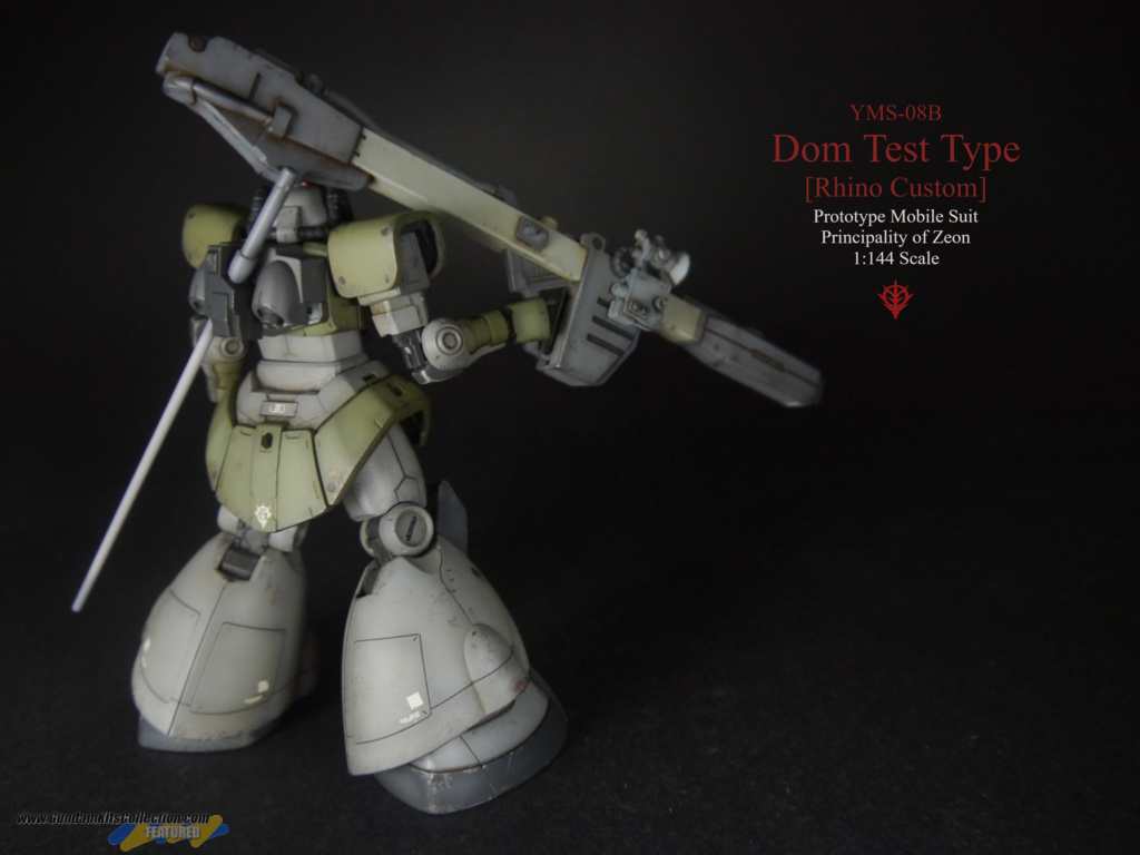 Custom Build: HG 1/144 YMS-08B Dom Test Type [Rhino Custom]