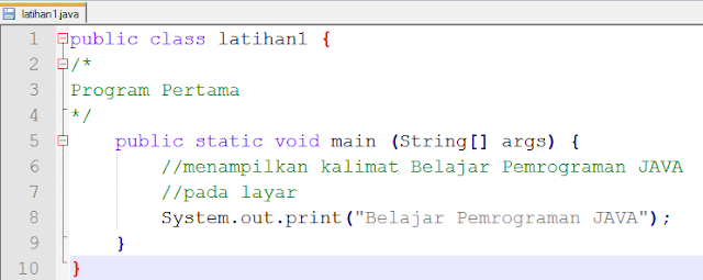 Pengenalan Program JAVA #2 ~ Enjoy you're unlimited knowledge here