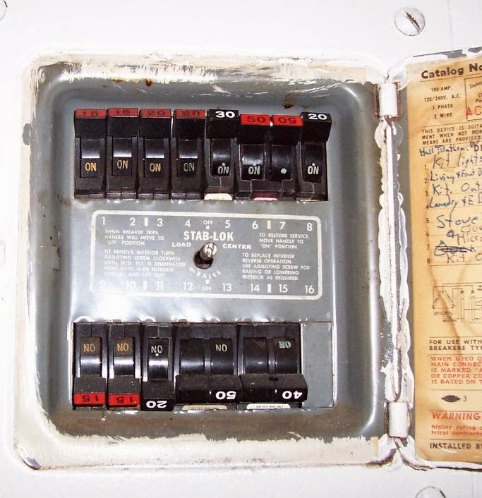 Today's Home Inspection: Federal Pacific "Stab-Loc" Electrical Service ...