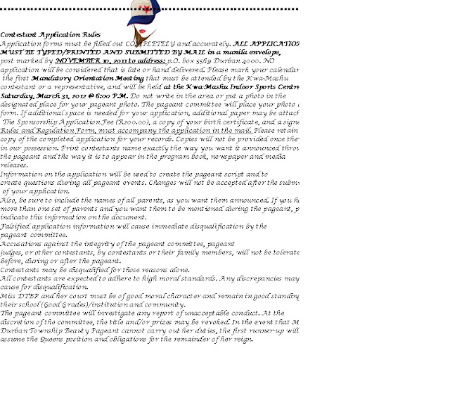 Pageant Application Form Template - prntbl.concejomunicipaldechinu.gov.co