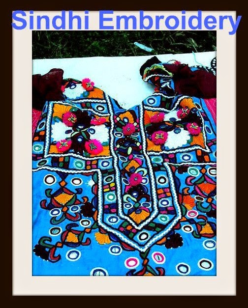 Sindhi Culture and sindhi dress: Sindhi Embroidery Neck Designs