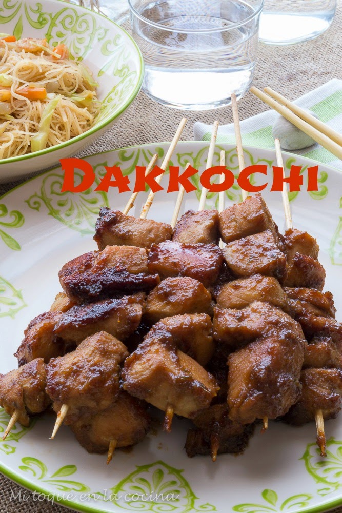 Mi toque en la cocina: Dakkochi (brochetas de pollo al estilo coreano)