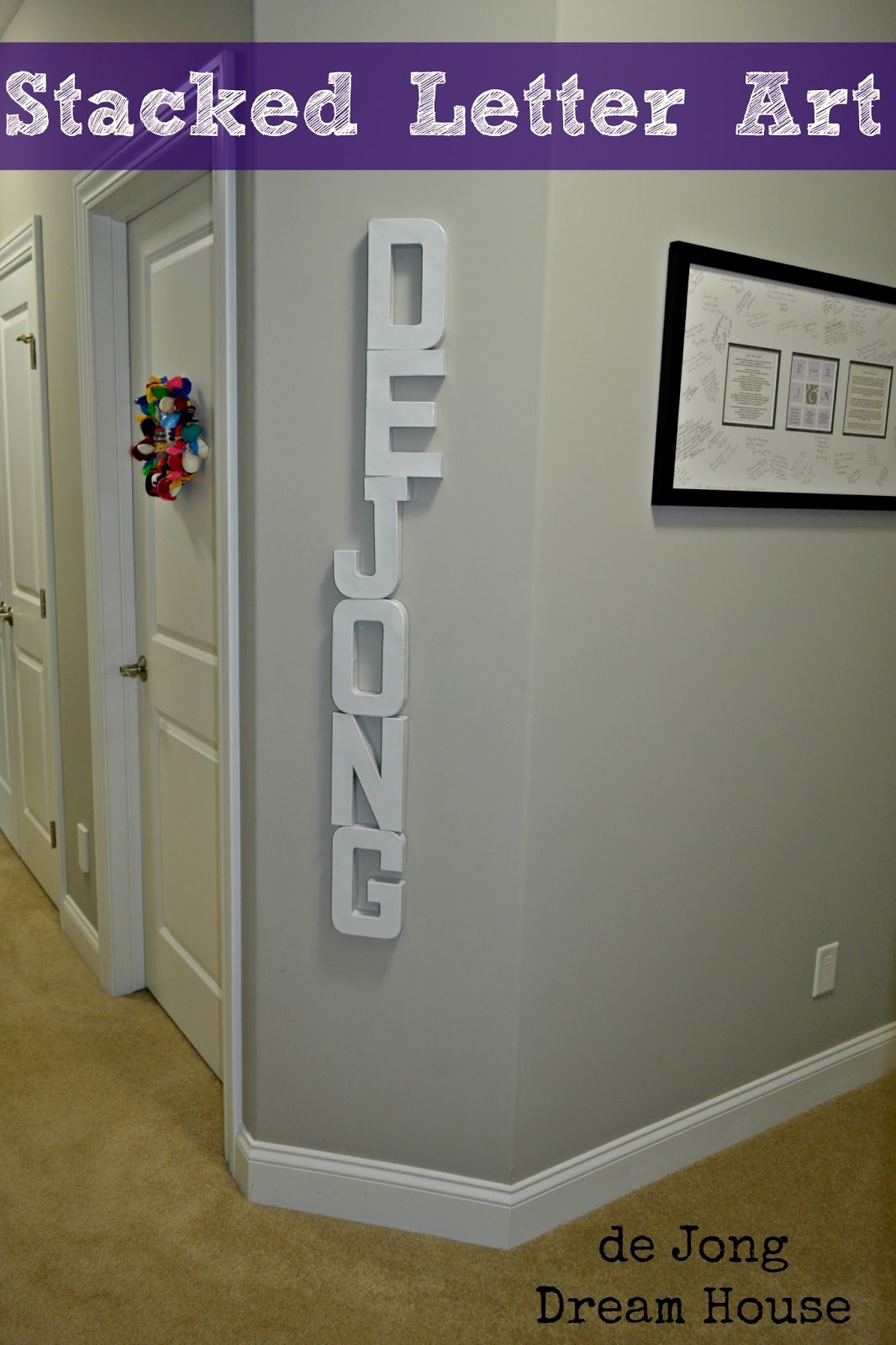 de Jong Dream House: Stacked Letters