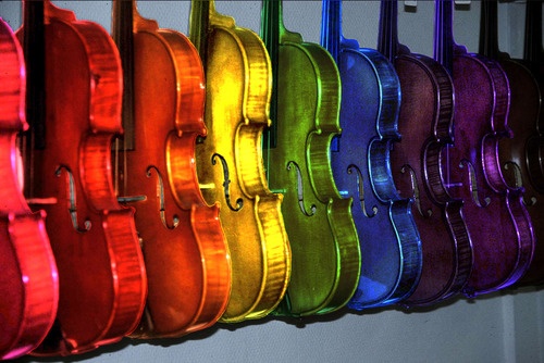 The Colorful White: Colorful Violins