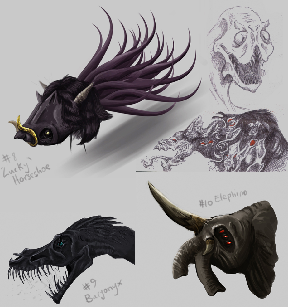 Art of Yasmin Foster: Shadow Creature Designs