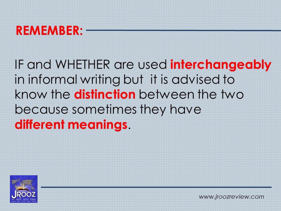 Whether or If? What are the Differences? - Learn English with Pictures