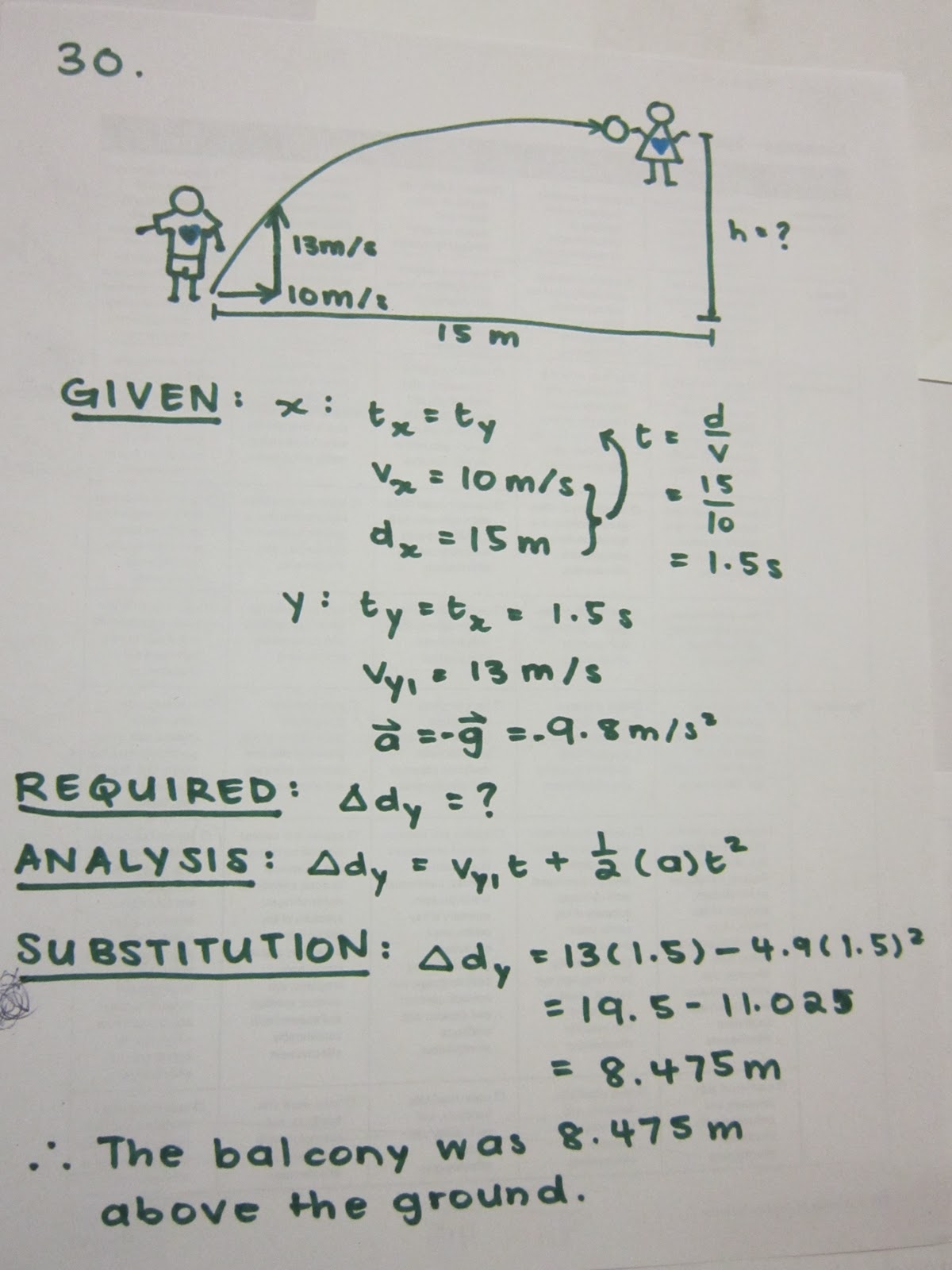 phyre & water: Blogging Projectile Motion Homework