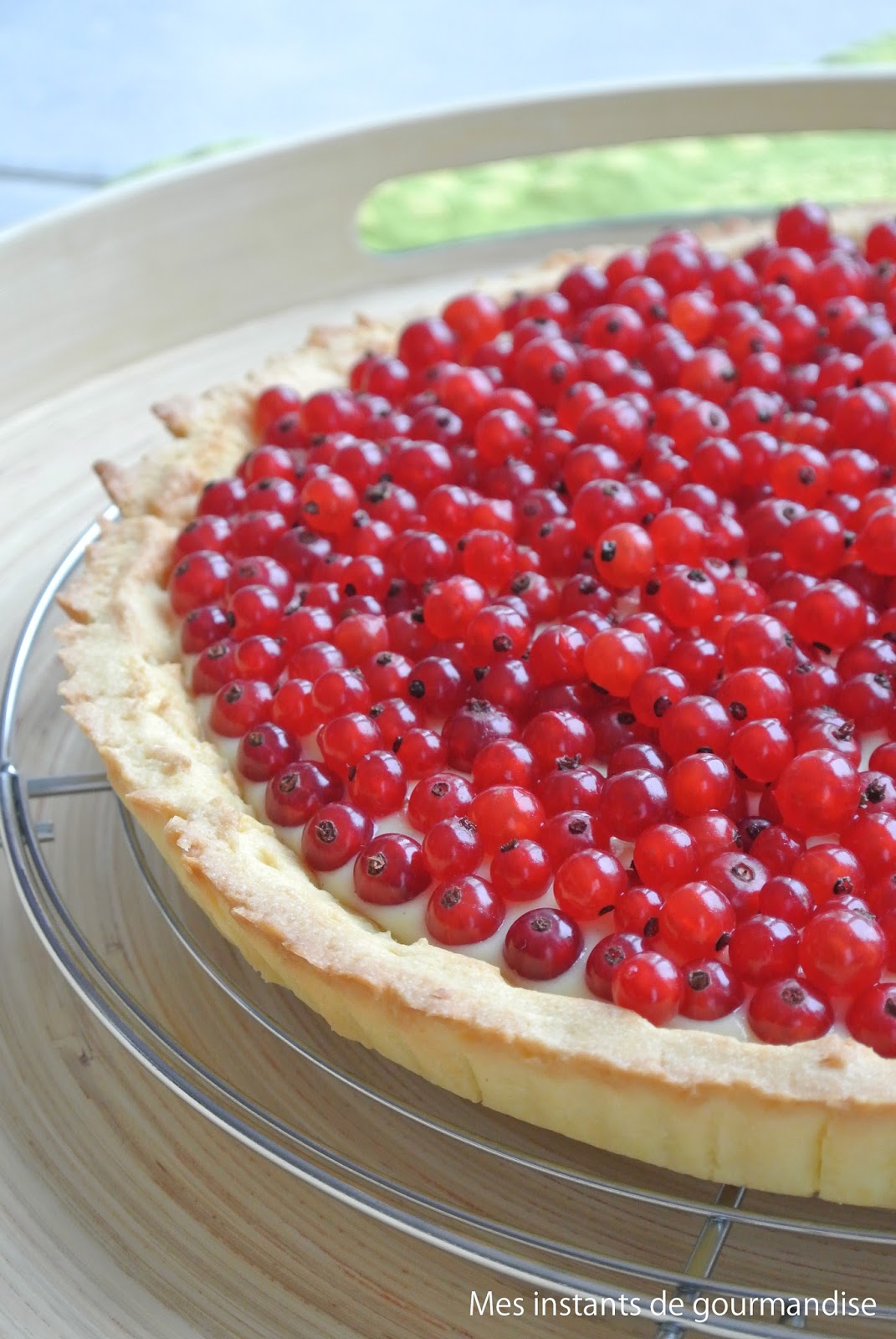 Tarte estivale aux groseilles - Mes instants de gourmandise