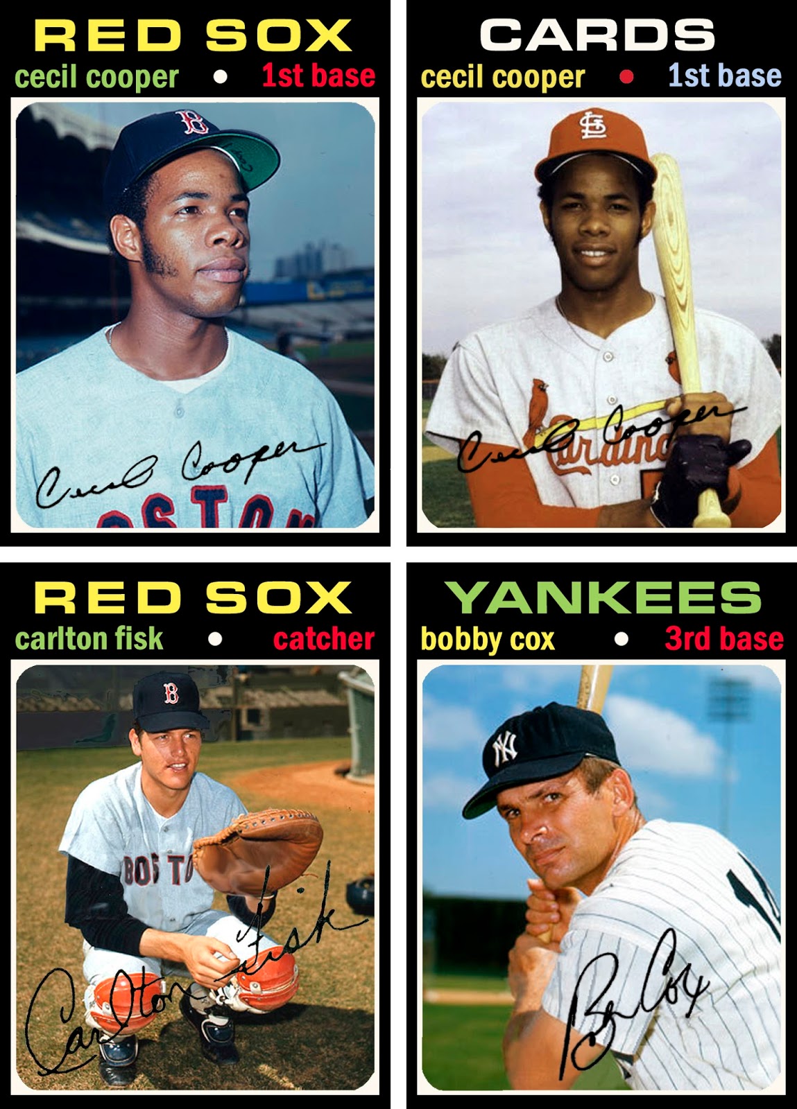 Bob Lemke's Blog: Checklist of my custom baseball cards 1970-1990