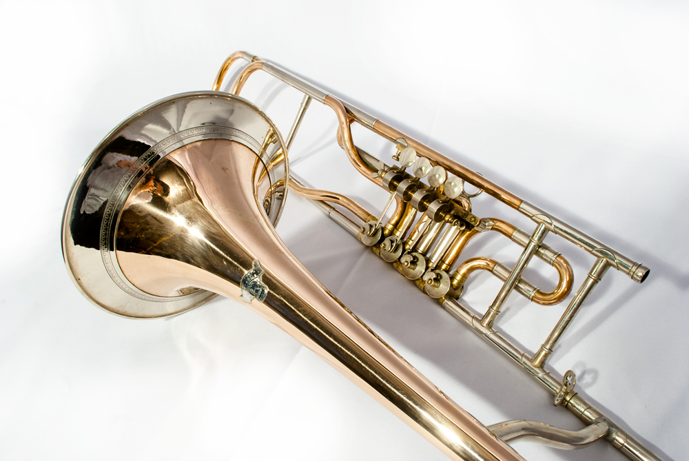 Stunning Valve Trombone by V.F. Cerveny in superb condition (rose brass ...