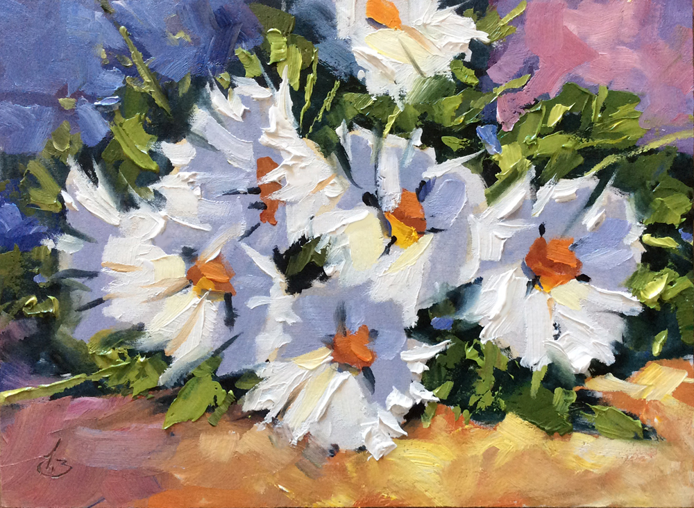 TOM BROWN FINE ART: HOW TO PAINT DAISIES by TOM BROWN