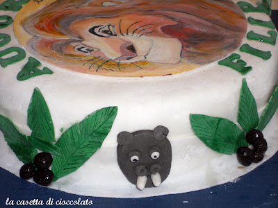 Torta Re Leone per Filippo da La casetta di cioccolato su Akkiapparicette