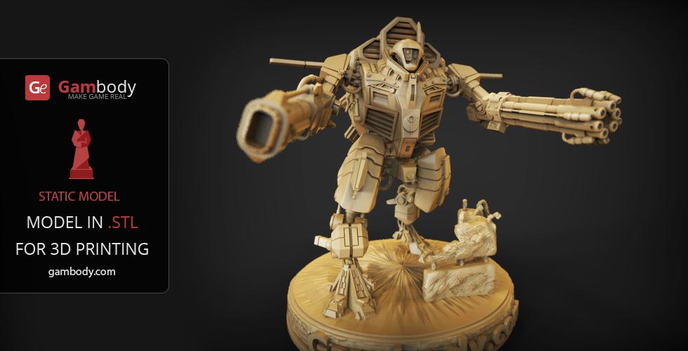 Warhammer 40K - TAU XV109 Y'Vahra 3D Printing Files | Nixon's 3D Models