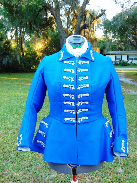 The Antique Sewist: JP Ryan Riding Habit - Royal Blue