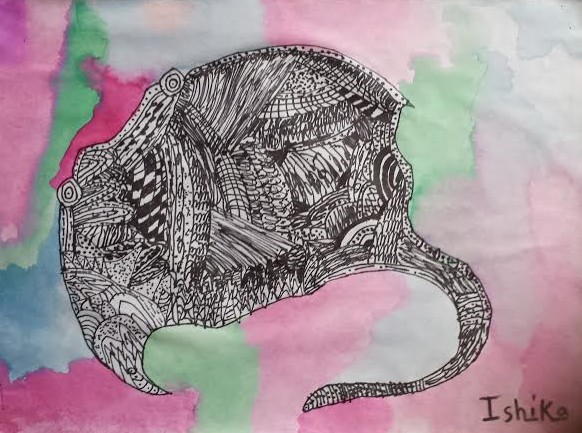 Ishika Art Gallery : Sting Ray Doodle