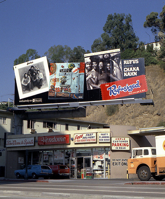 24 Amazing Vintage Music Billboards on Sunset Boulevard, California ...