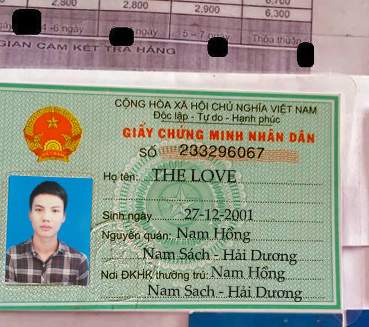 [Share] Mẫu CMND Mới Nhất - Kênh Tải Game - Tin Tức Tổng Hợp