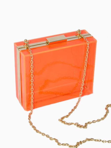 purplehaze: Transparent Acrylic Hard Box Bag