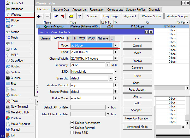 Virtual Access Point Mikrotik - Kumpulan Tutorial Mikrotik Indonesia