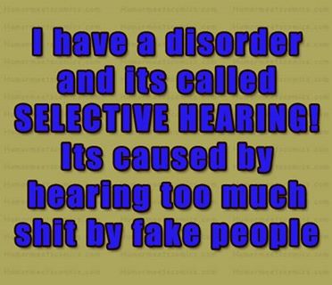 Selective Hearing Funny