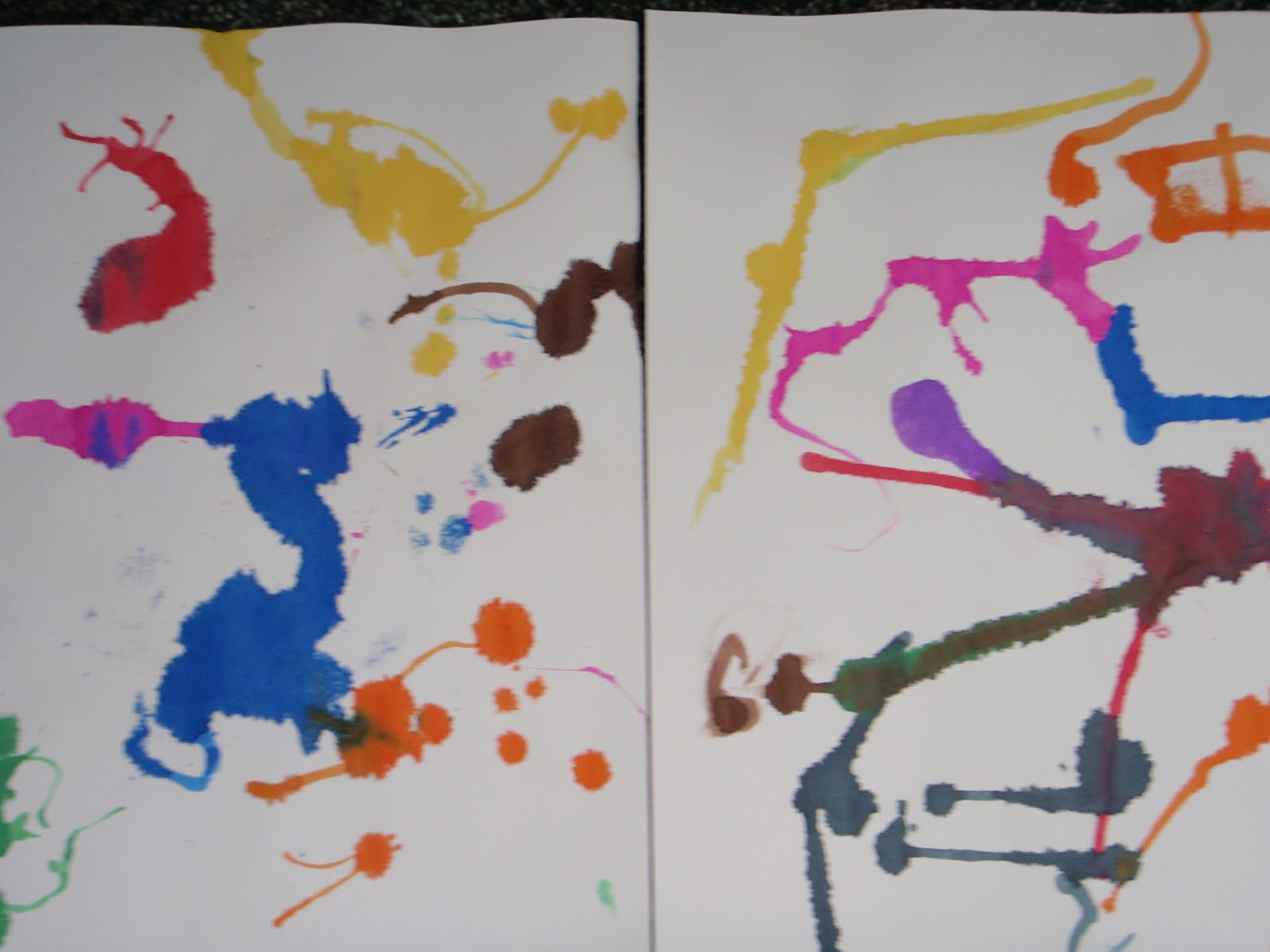 Fayston Elementary Art: Wind Paintings