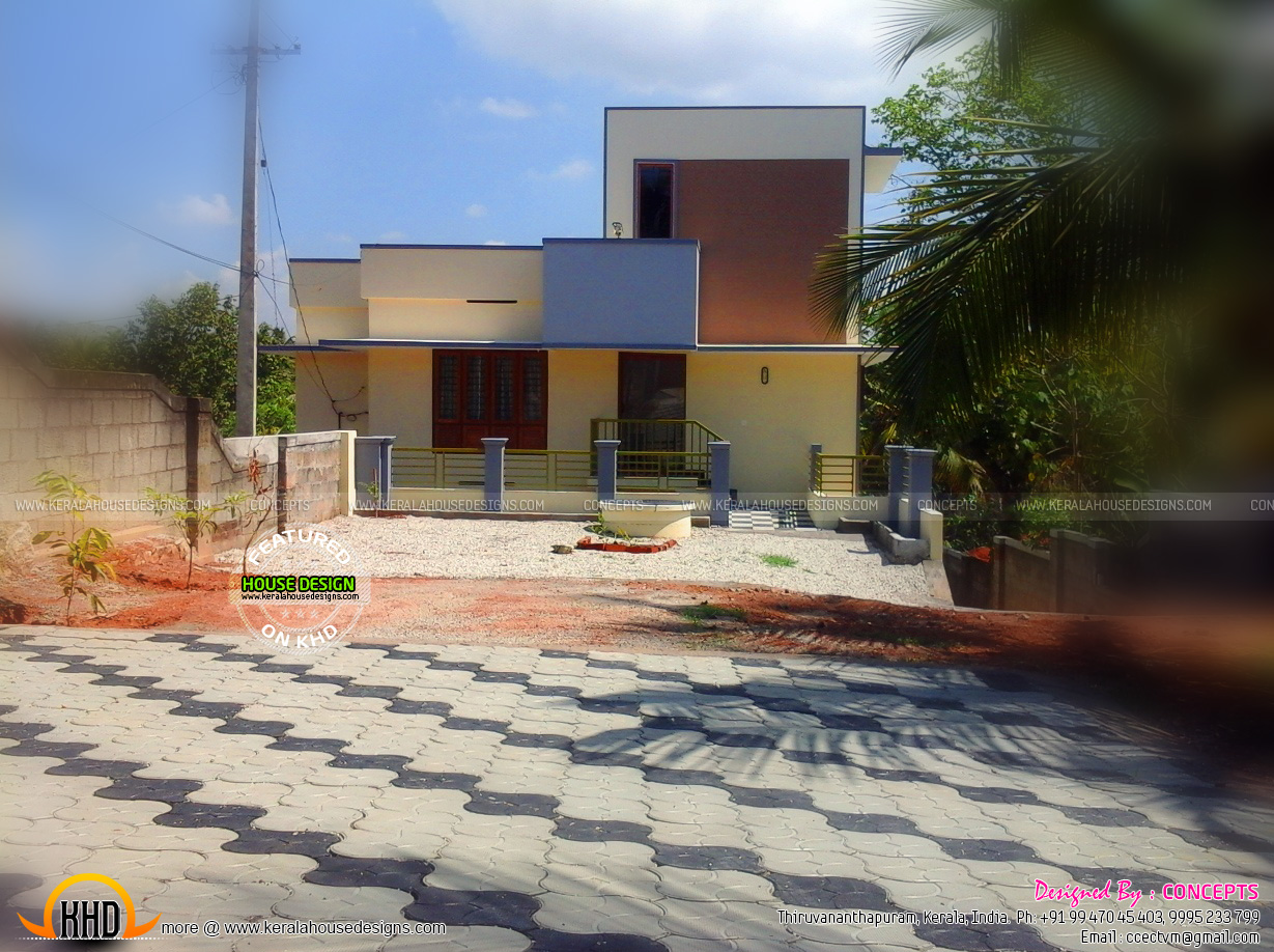 Luxury sloped roof house | keralahousedesigns