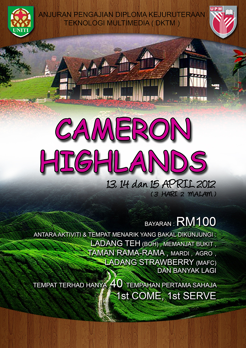 Syed Hilmi PHOTOGRAPHY: CAMERON HIGHLAND Poster Design