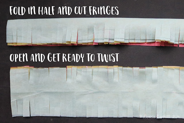 Lorrie Everitt Studio: DIY tissue paper fringe garland