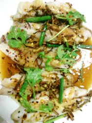 rainbowdiary: Recipe - Steam Grouper Fillet With Ginger Oil & Chilli Flakes
