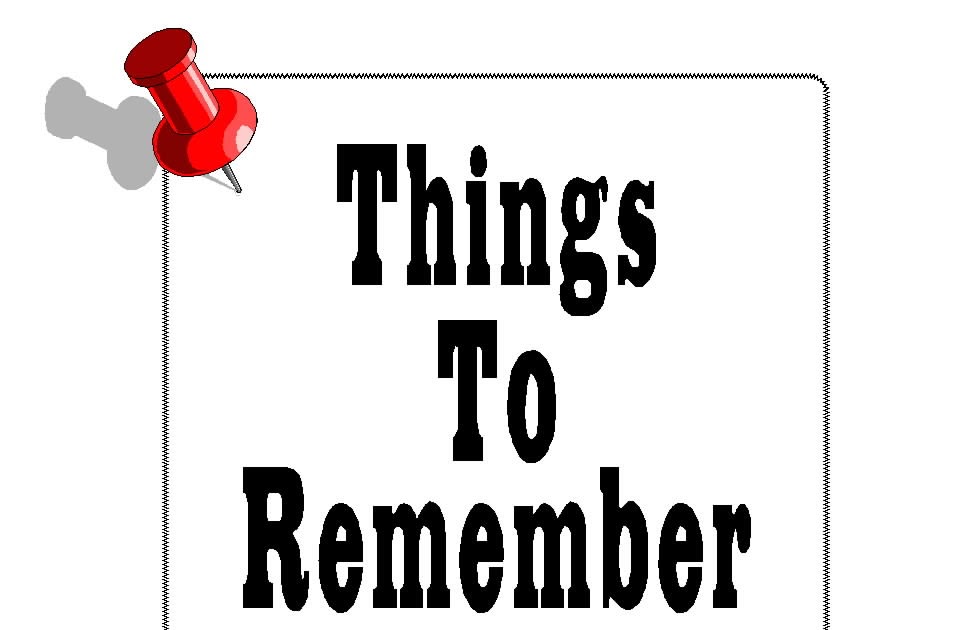 Free Posters and Signs: Things To Remember