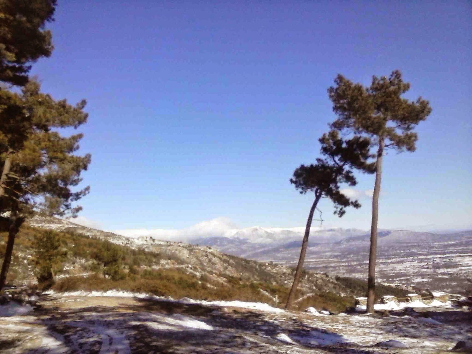 ENTORNO ESCORIAL: LA BELLEZA DE LA NIEVE EN EL MONTE ABANTOS