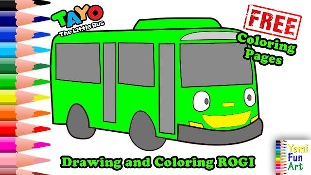 Rogi Tayo Free Coloring Pages | Drawing and Coloring Art for Kids ...