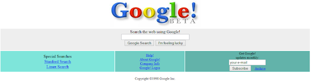 Figura 2 - Captura do Site do Google em 1998