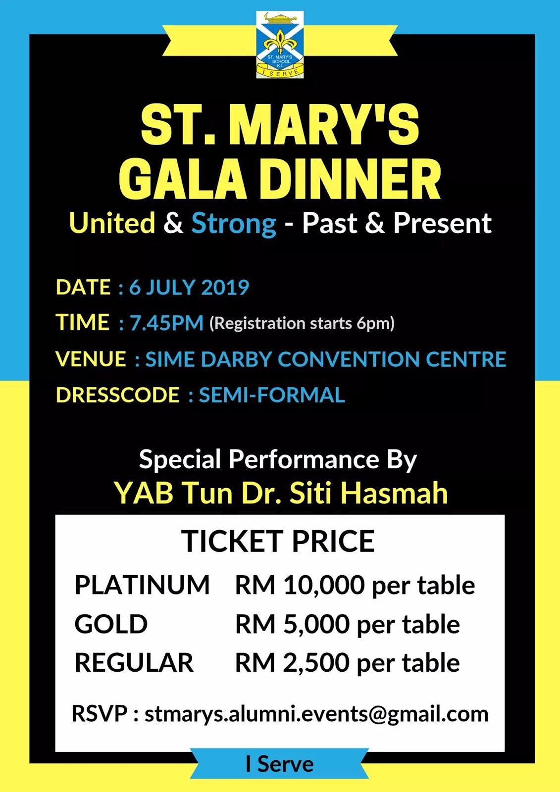 ST. MARY'S GALA DINNER | UNITED & STRONG | PAST & PRESENT ~ SEKOLAH ...