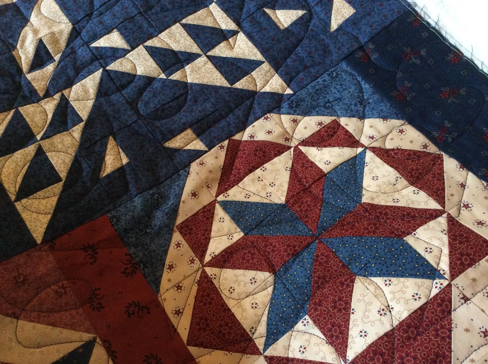 Heartspun Quilts ~ Pam Buda: Star Spangled Liberty Quilted!