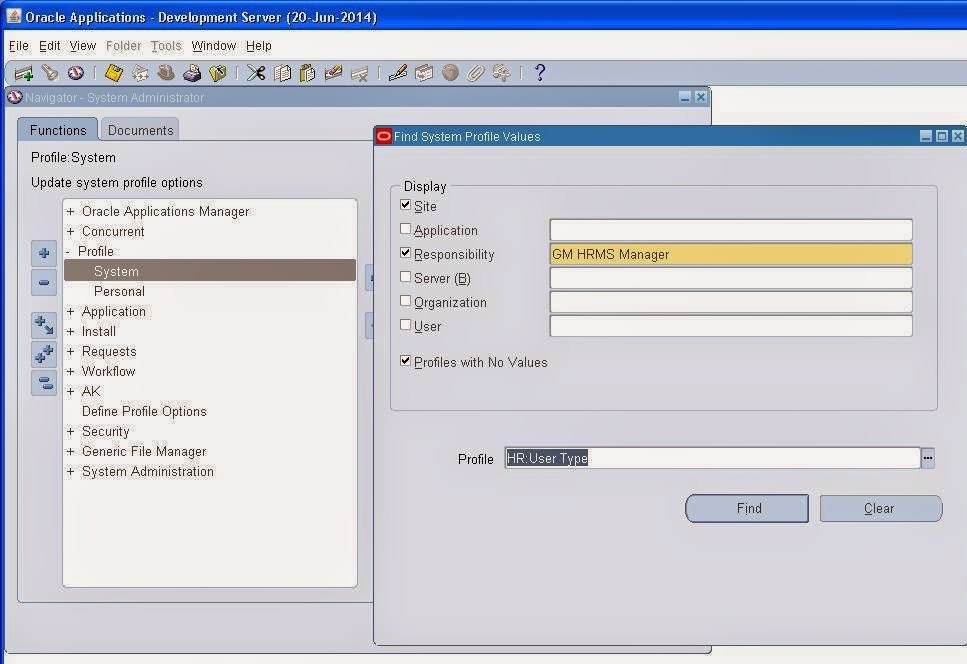 Oracle HRMS : June 2014