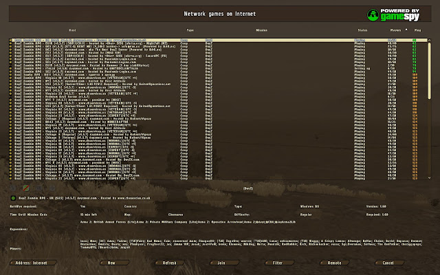 Kodabar DayZ blog: DayZ - How to get on a server