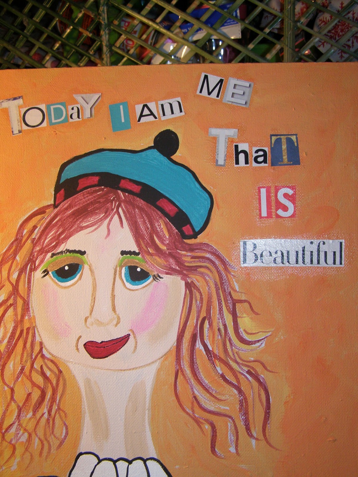 Today, I Am Me! Newest Folk Art Painting!