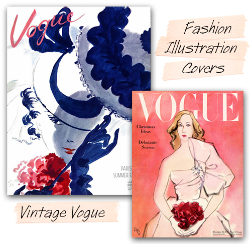 Fabulous Doodles Fashion Illustration blog by Brooke Hagel: Vintage Vogue Fashion Illustration ...
